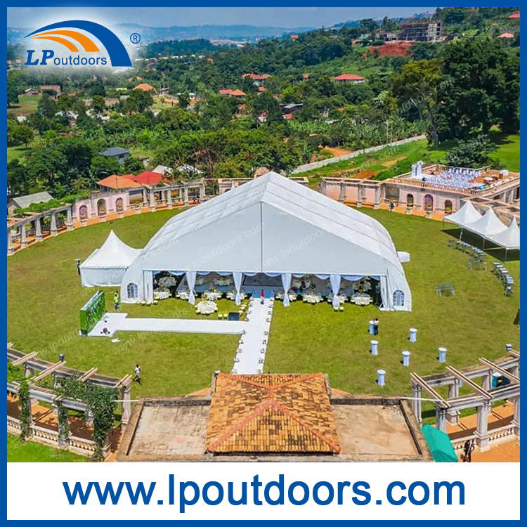 30m Clear SpanLuxury Wedding Tent Curve Heart Shape Aluminum Frame ...