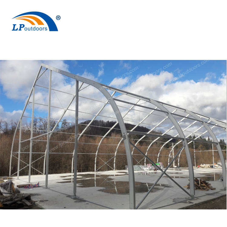 Curved tent temporary hangar building for storage industrial from China ...